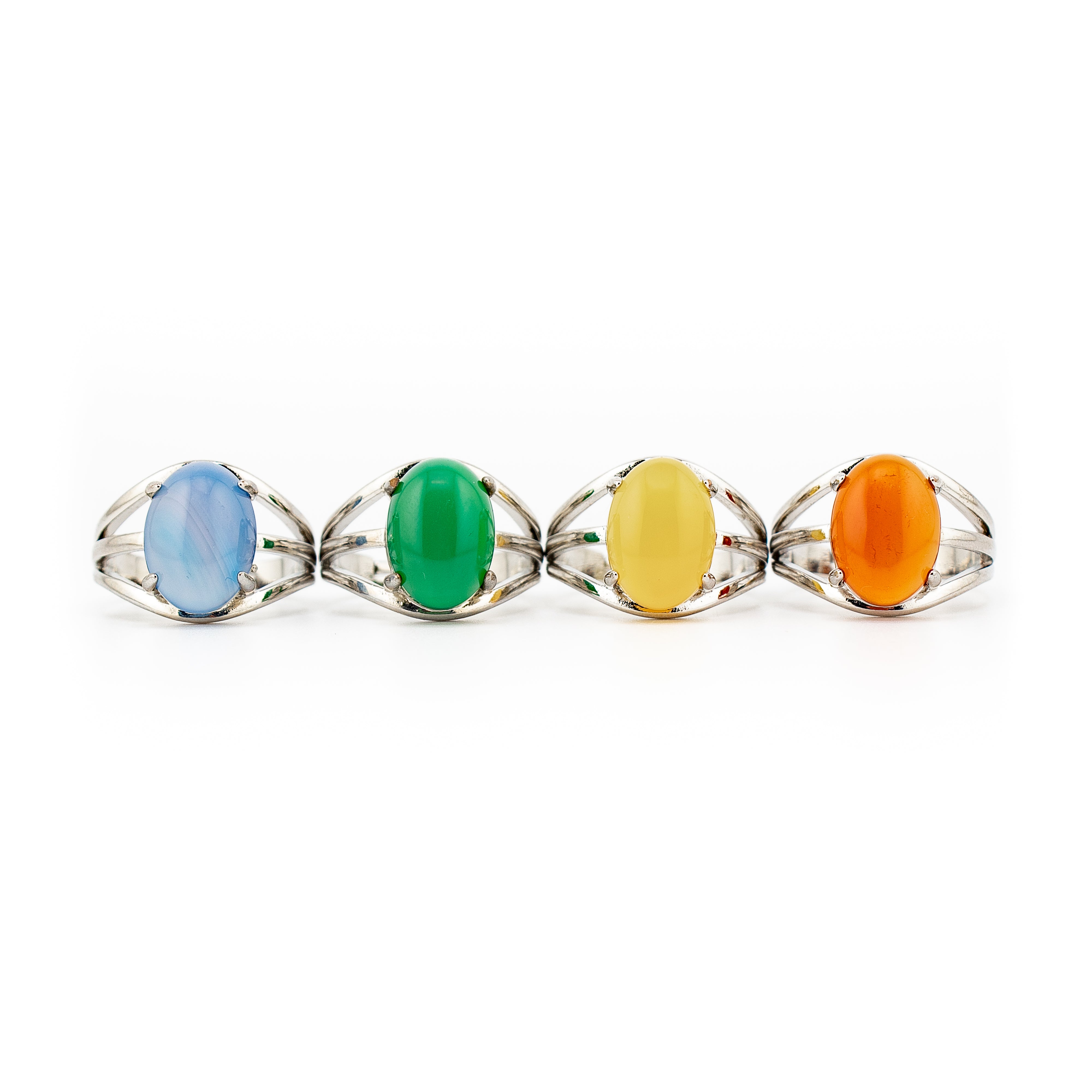 Natural Gemstone Ring for Women & Men - Gemstone Ring Jewelry Gift ...